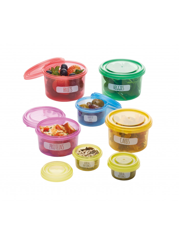 KitchenCraft Healthy Eating Stacking Portion Control Pots